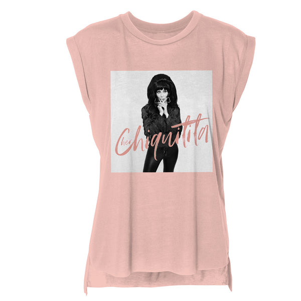 Chiquitita Photo Tank Peach - Cher Official Store